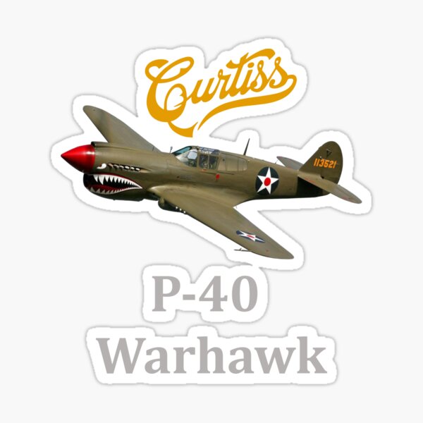 "P-40 Warhawk" Sticker for Sale by Digitalfred | Redbubble