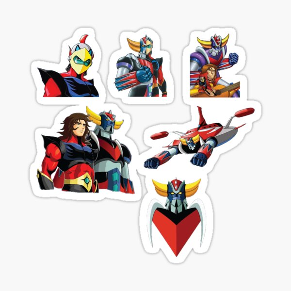 "Grendizer- UFO Robot" Sticker for Sale by ghitaart | Redbubble