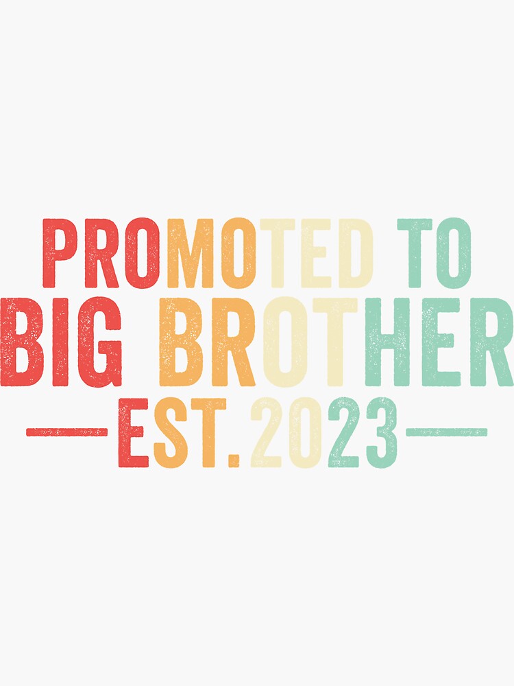 Promoted To Big Brother Est 2023 Pregnancy Announcement Christmas