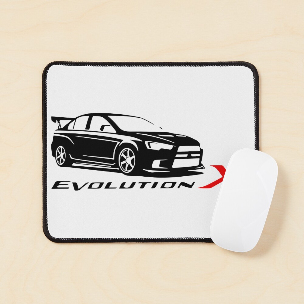 "Mitsubishi Lancer Evo X Sport Car" Sticker for Sale by anjanaartz ...
