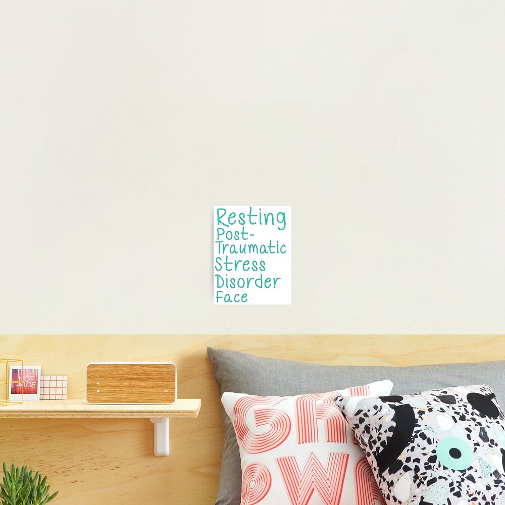 Lámina fotográfica «cara de trastorno de estrés postraumático en reposo ...