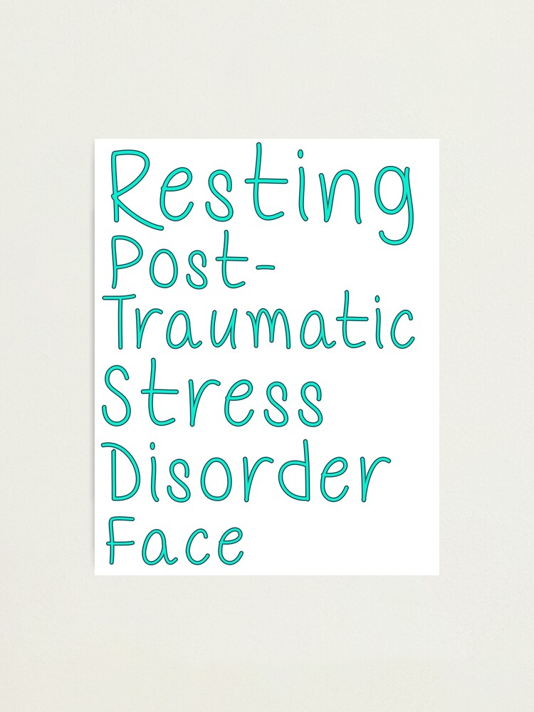 Lámina fotográfica «cara de trastorno de estrés postraumático en reposo ...