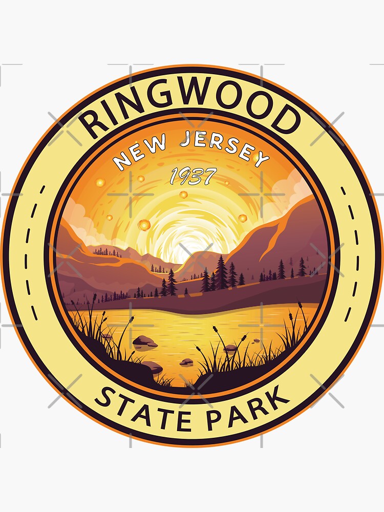 "Ringwood State Park New Jersey Badge" Sticker for Sale by ...