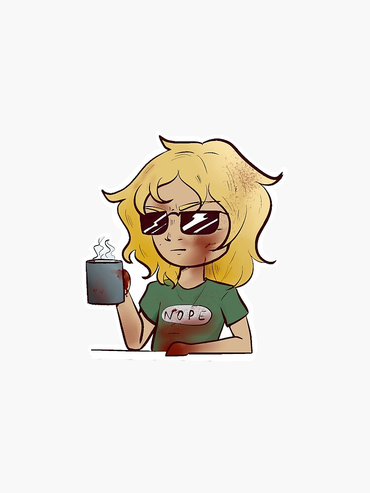 "Nine Bloody Nope" Sticker for Sale by Aucoba | Redbubble