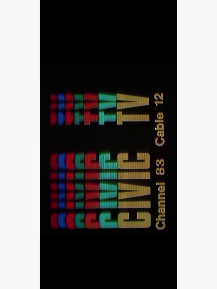 "Videodrome Civic TV logo" Sticker for Sale by dearevanhansen | Redbubble