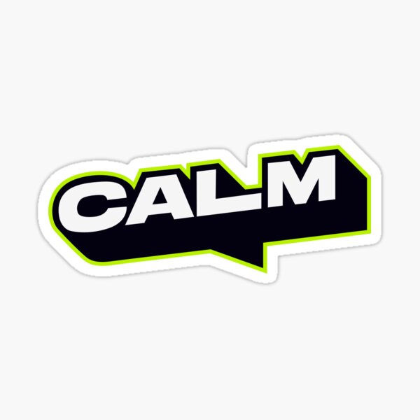 "Calm" Sticker for Sale by lakshitha99 | Redbubble