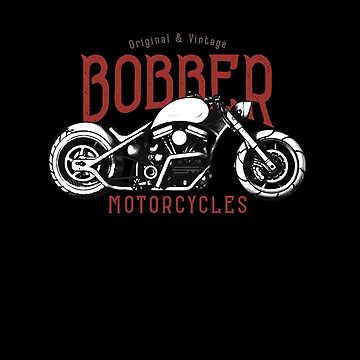 "Bobber Custom Bike Legend Chopper Motorcycle Biker" Sticker by ...