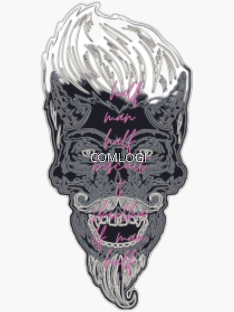 "Half Man Half Biscuit Hmhb Spiralpaper Back In The Dhss" Sticker for ...