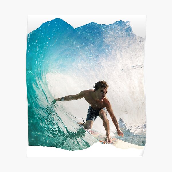 "Let’s Surf The Big Wave" Poster for Sale by CaptJohnny | Redbubble