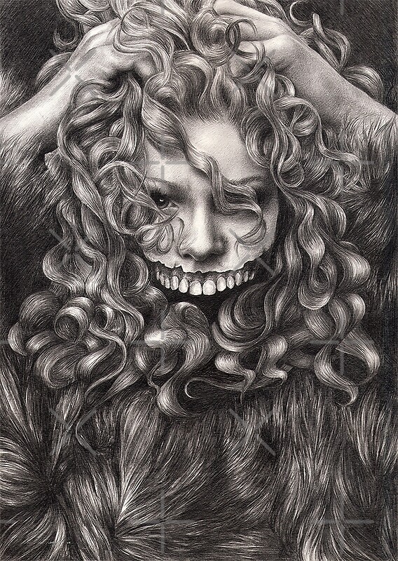 "girl, invisible monsters Palahniuk, horror, face, dark, eyes" by ...
