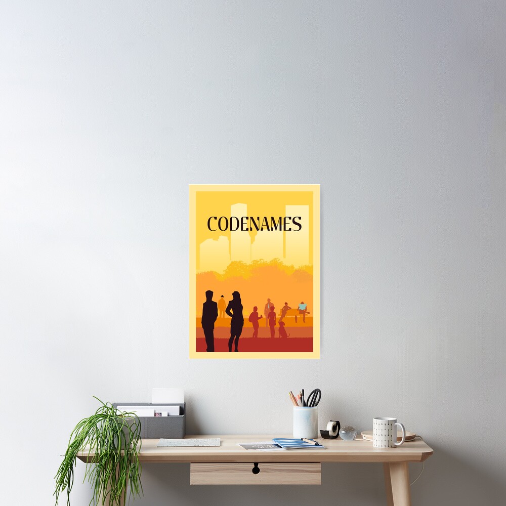 "Codenames - Board Games - Minimalist Travel Poster Style - Board Game ...
