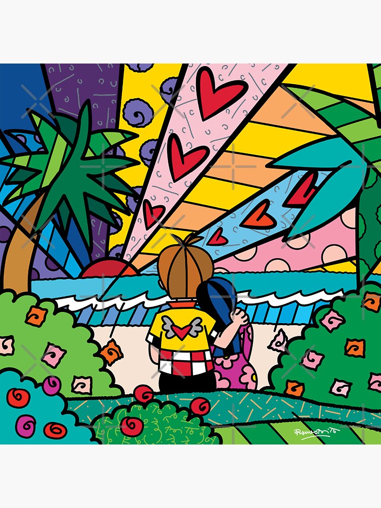"Making Love Britto" Sticker for Sale by king-jo | Redbubble
