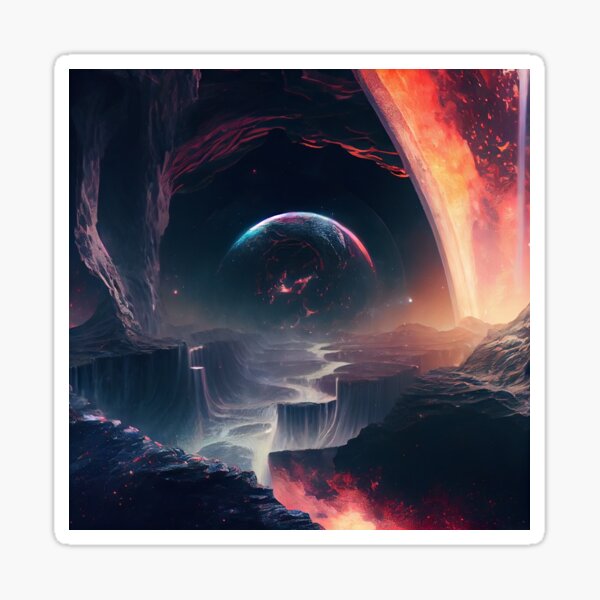 "Mysterious cavern" Sticker for Sale by AutomataLavis | Redbubble
