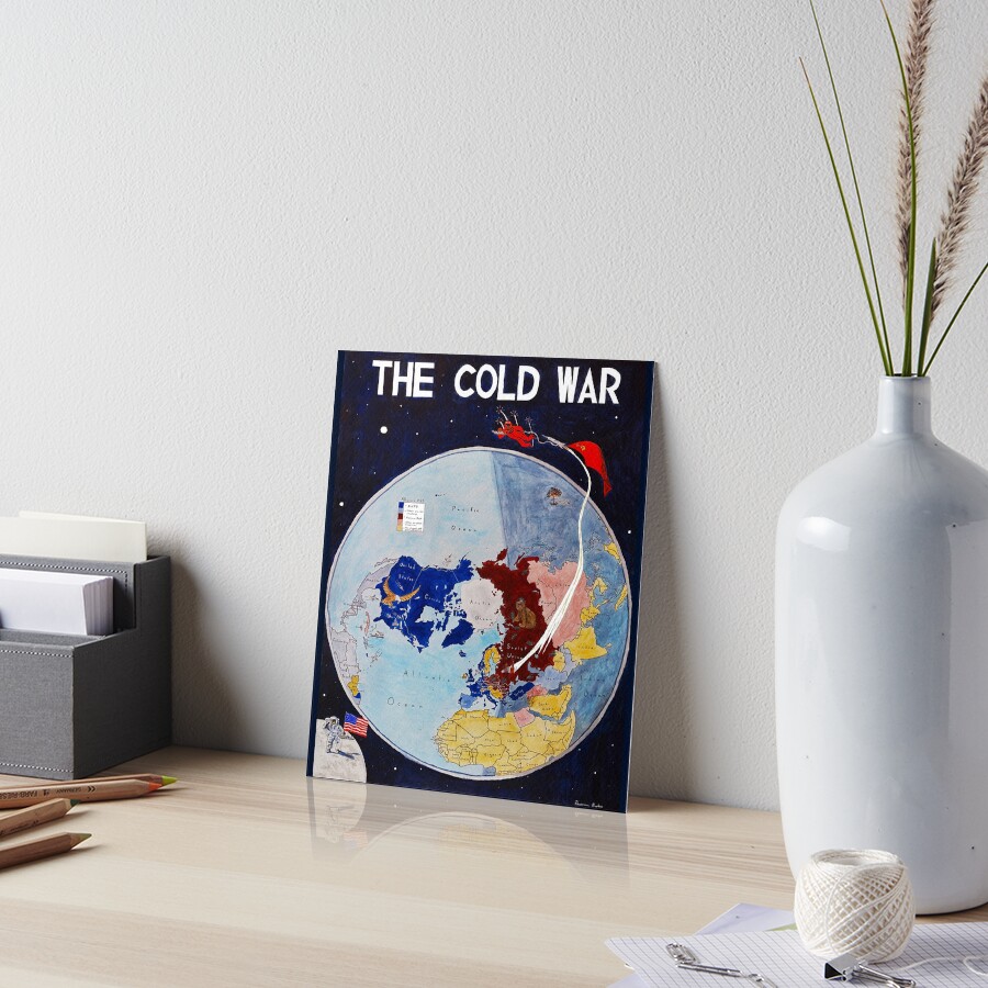 "Cold War Map; Space Race" Poster for Sale by CartographCraft | Redbubble