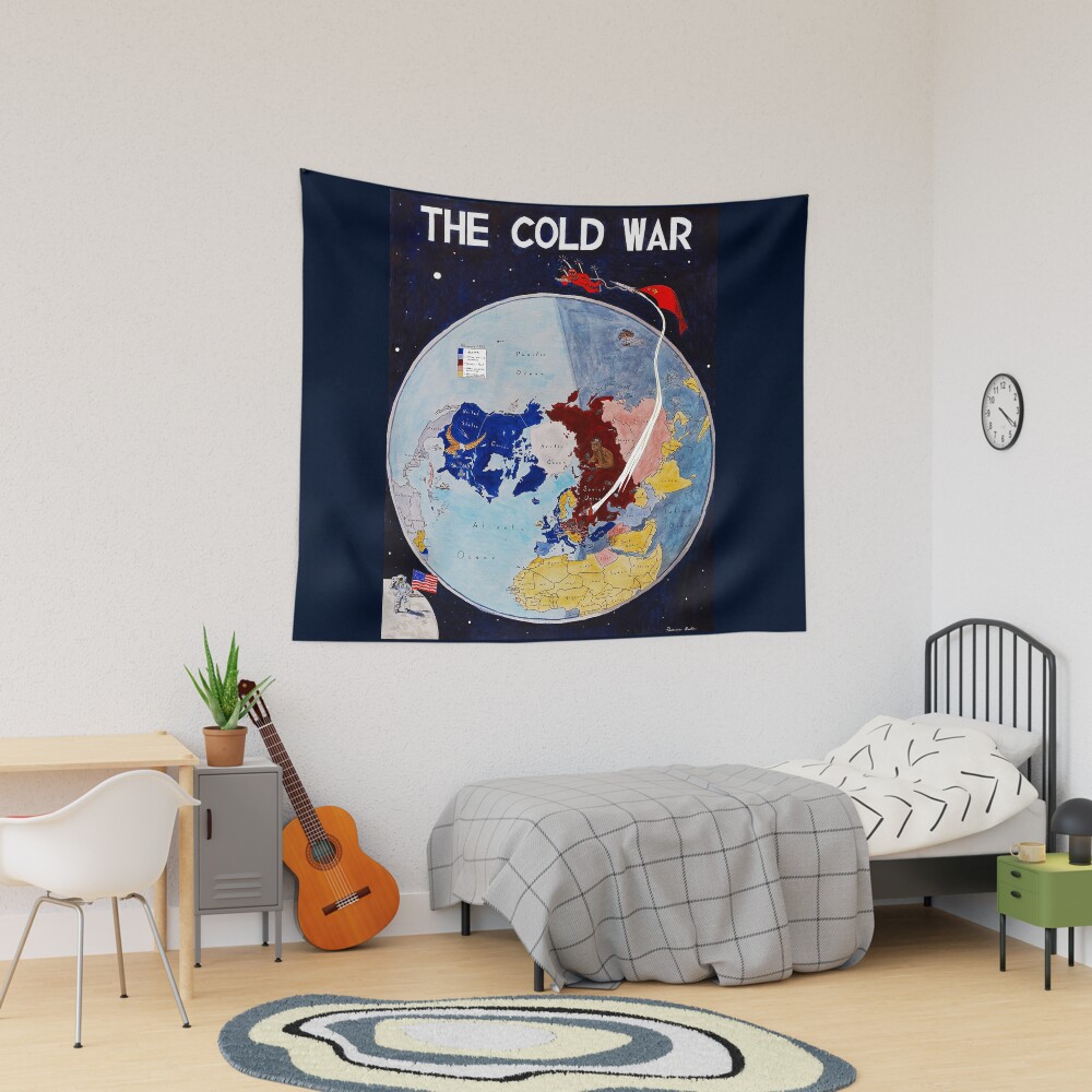 "Cold War Map; Space Race" Poster for Sale by CartographCraft | Redbubble