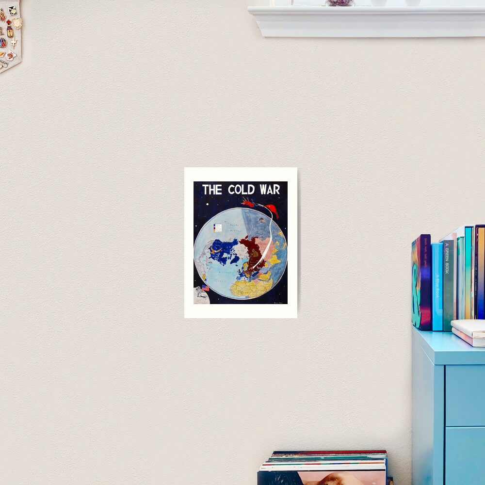 "Cold War Map; Space Race" Poster for Sale by CartographCraft | Redbubble