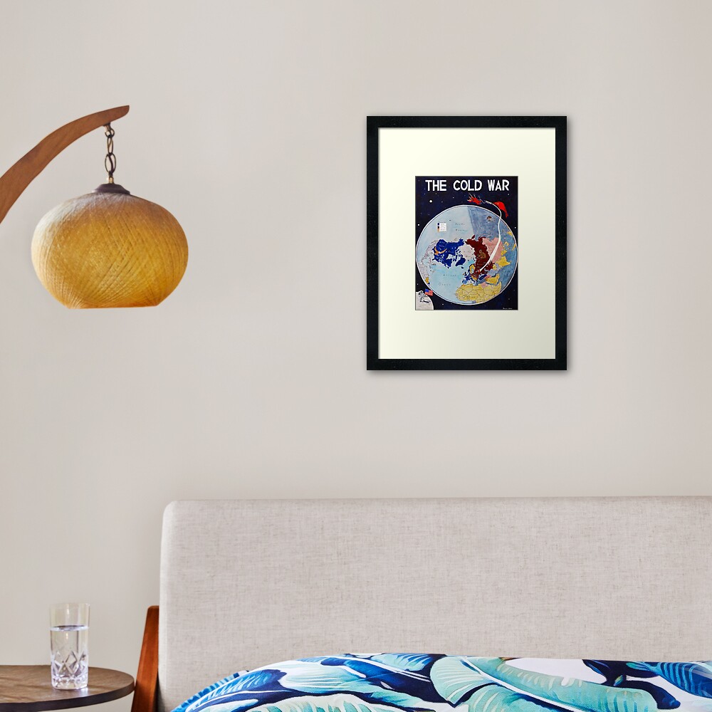 "Cold War Map; Space Race" Poster for Sale by CartographCraft | Redbubble