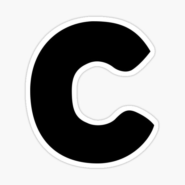 "Copy of Letter C Word letra ce ctrl c" Sticker for Sale by ZooOfArt | Redbubble