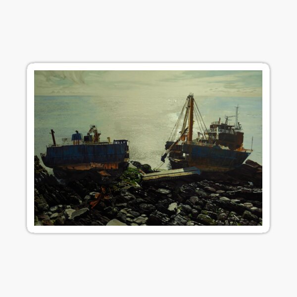 "Sun Splitting The Alta" Sticker for Sale by eastcorkpainter | Redbubble