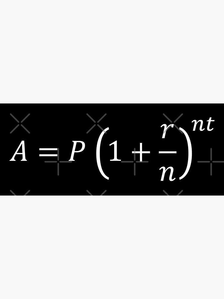 "Compound Interest Formula" Poster for Sale by ScienceCorner | Redbubble