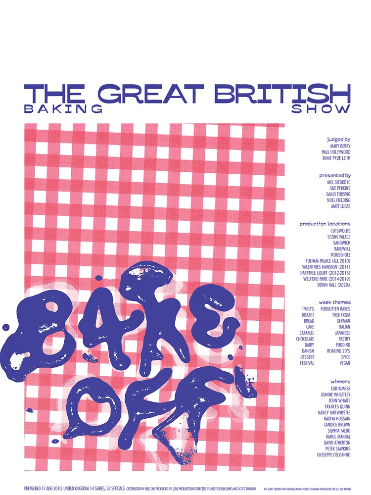 "GBBO Artwork" Sticker for Sale by its-normandie | Redbubble