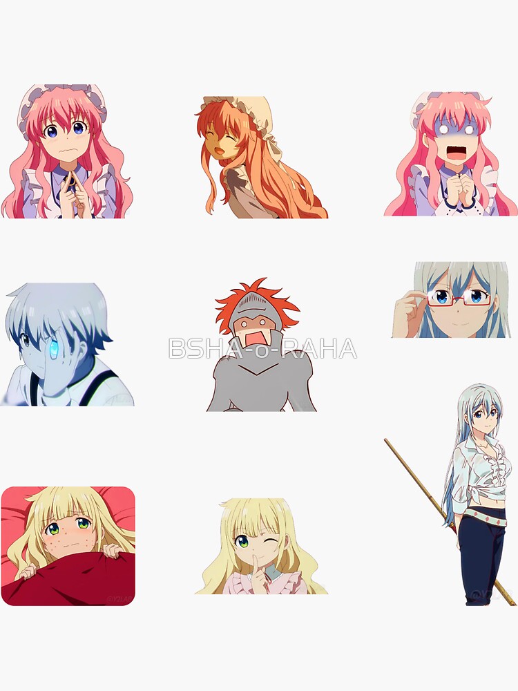 "[ PACK ] Isekai Yakkyoku" Sticker for Sale by BSHA-o-RAHA | Redbubble