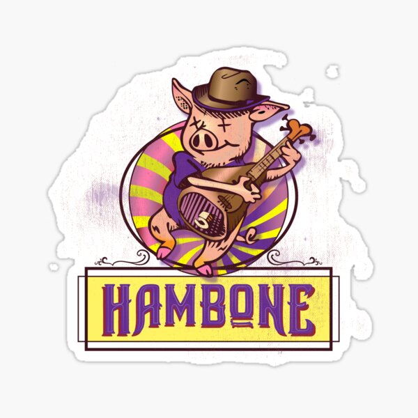 Pegatina «Logotipo de cerdo a todo color de Hambone» de frankhamlin ...