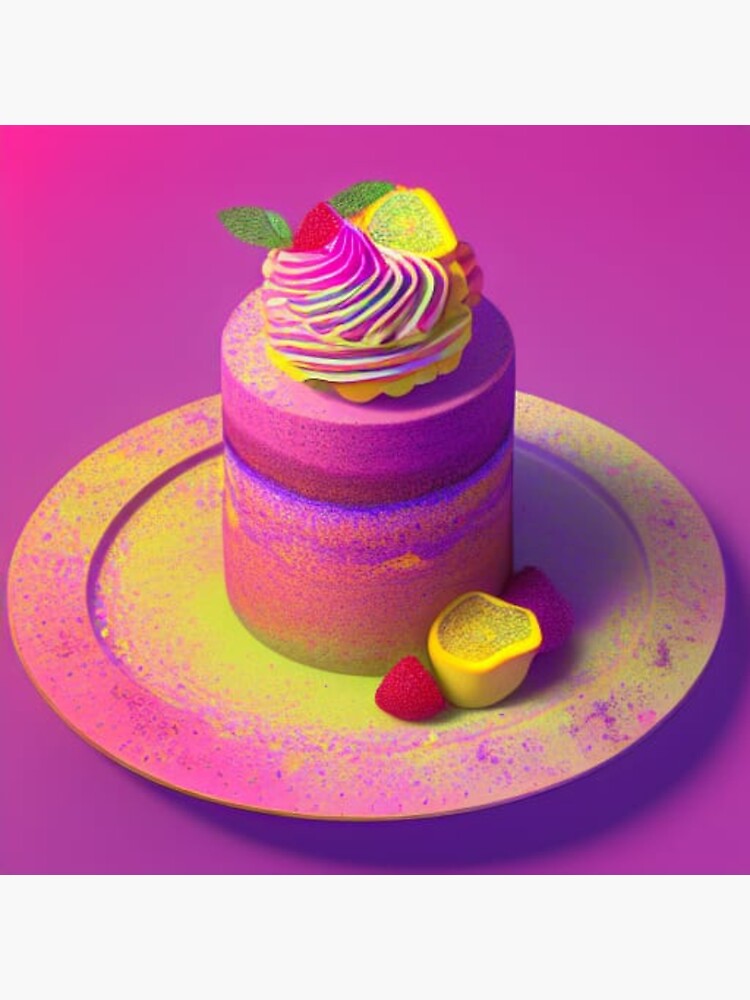 "Cake For Me Please" Sticker for Sale by ladymia20 | Redbubble