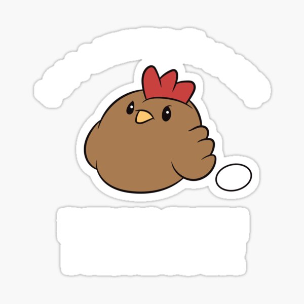 "I love chickens pooping breakfast" Sticker for Sale by Mohja-Design ...