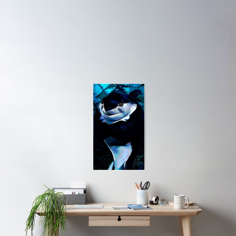 Frankie Shark Tale Poster For Sale By Shining Art Redbubble