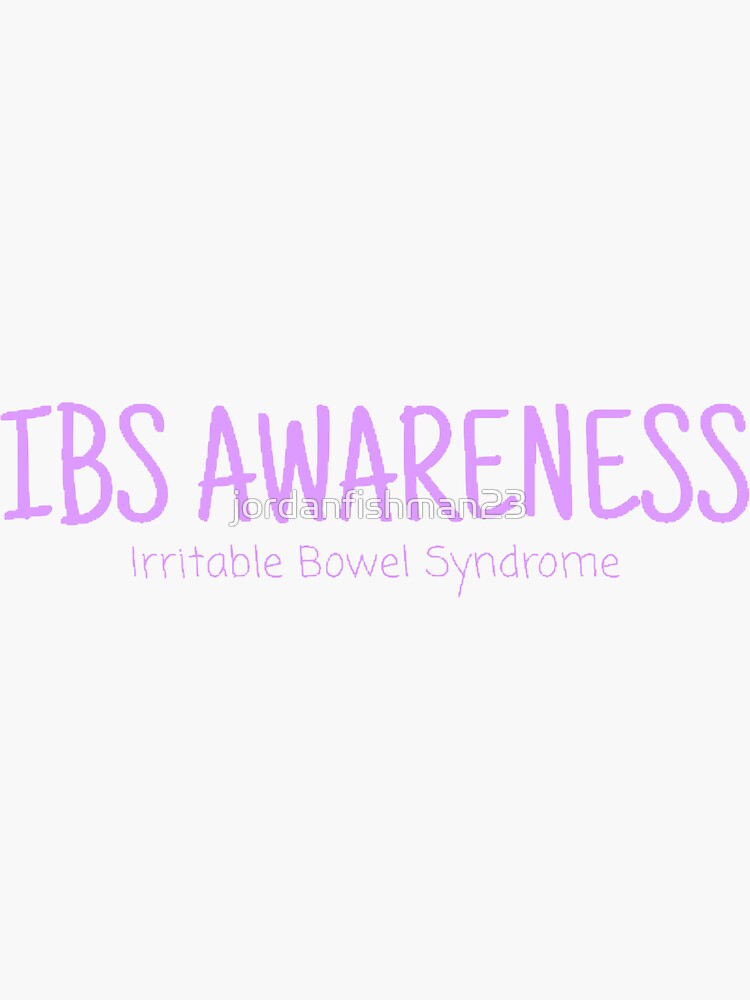 "IBS Awareness " Sticker for Sale by jordanfishman23 | Redbubble