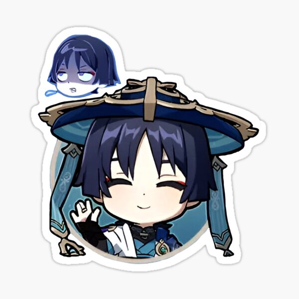 Sticker for Sale mit "Chibi Scaramouche - Genshin Impact" von ...