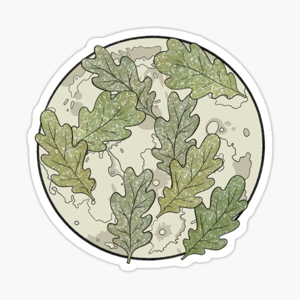 "Oak Moon (December Full Moon)" Sticker for Sale by sarahmutter | Redbubble