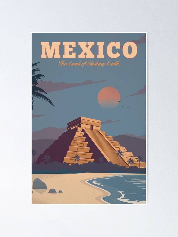 "Mexico Travel Poster | Mexican Tourism Poster - " Poster for Sale by ...