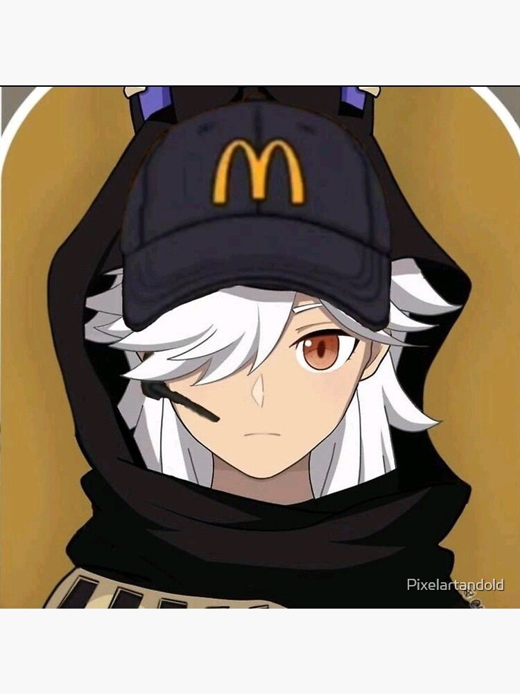Pegatina «Meme Cyno Genshin Impact de McDonald's» de Pixelartandold ...