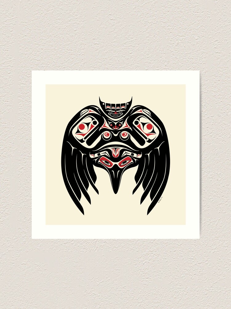 "Raven Crow in a Pacific North West Style, Native American Style" Art ...