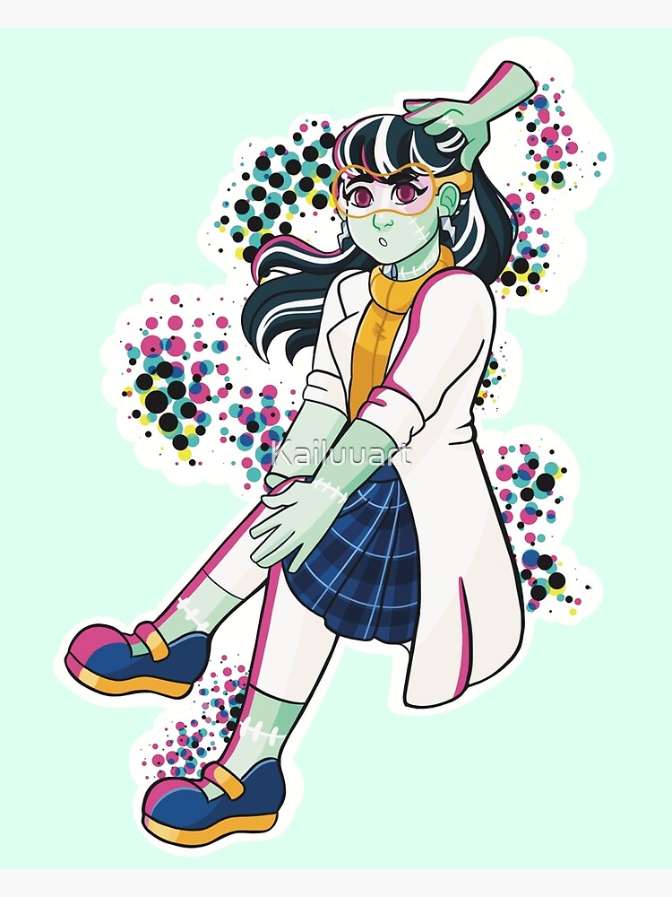 "Frankenstein-inspired Monster Girl " Poster for Sale by Kailuuart ...