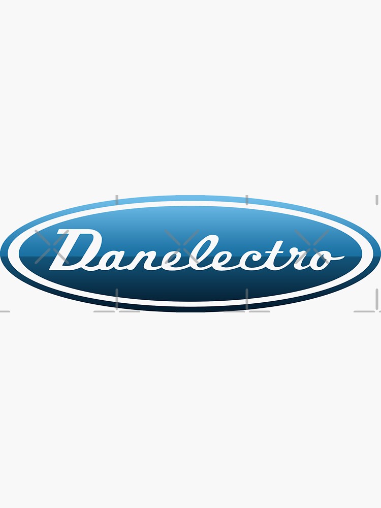 "Danelectro " Sticker for Sale by wasisnt | Redbubble