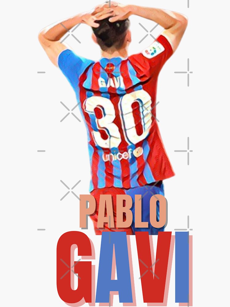 "Pablo Gavi" Sticker for Sale by Denel-Arts | Redbubble