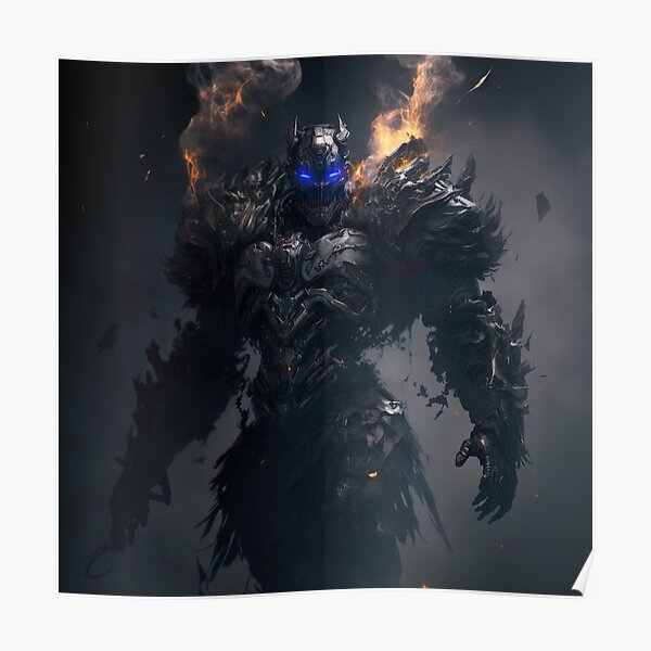 "Mech God of Darkness" Poster for Sale by GenGallery | Redbubble
