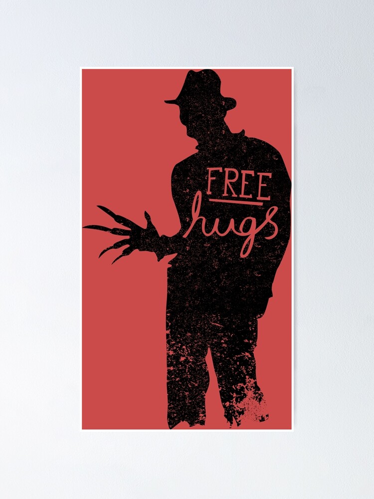 "Horror Free hugs Scary Freddy" Poster for Sale by rampad1 | Redbubble