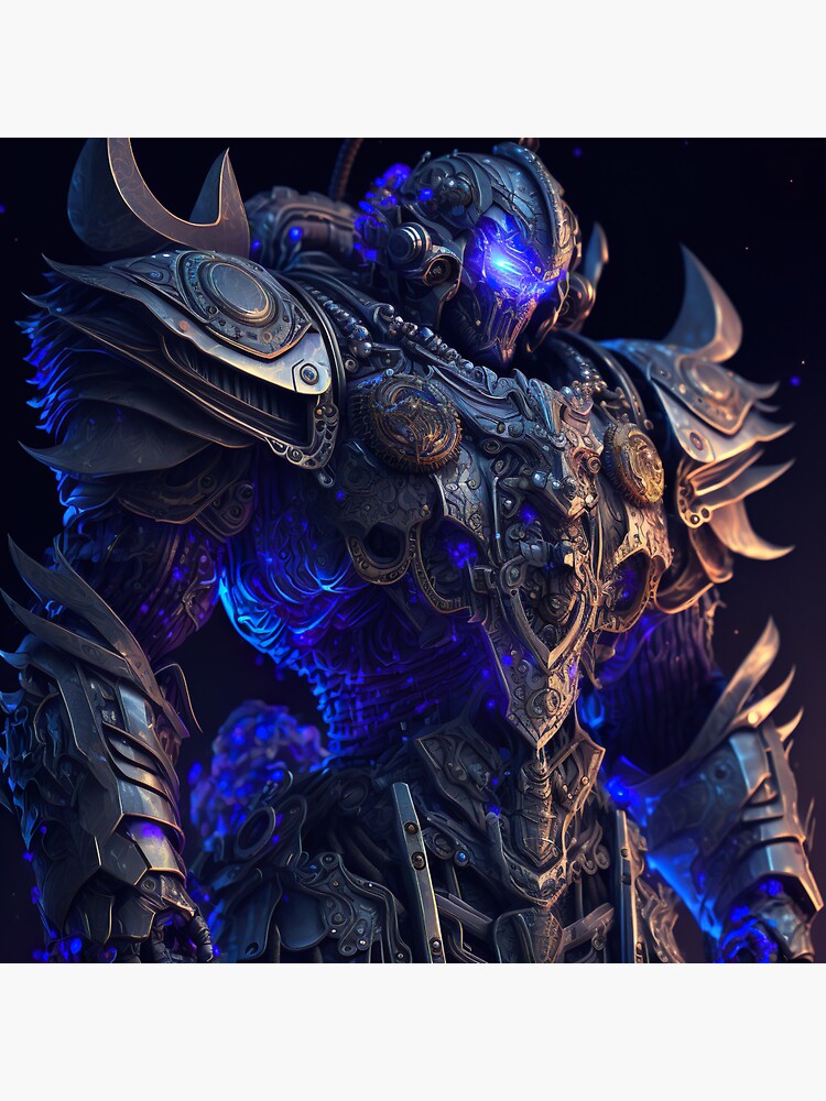 "Dark Mech Warrior" Sticker for Sale by GenGallery | Redbubble