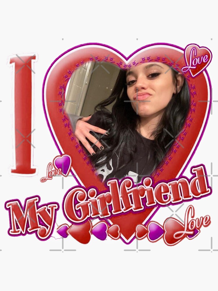 "i love my girlfriend jenna ortega" Sticker for Sale by sstrawberryhigh ...