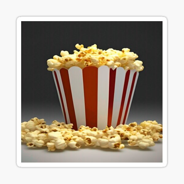 "Popcorn" Sticker for Sale by ZvezdanArt | Redbubble