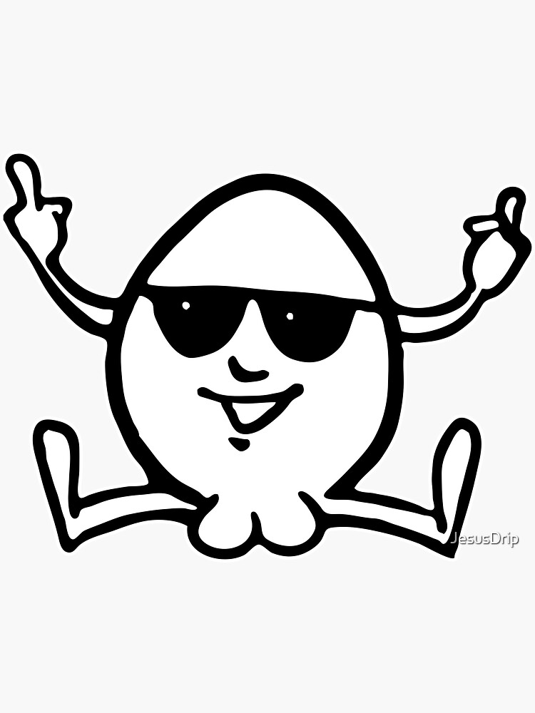 "Funny lil fella" Sticker for Sale by JesusDrip | Redbubble