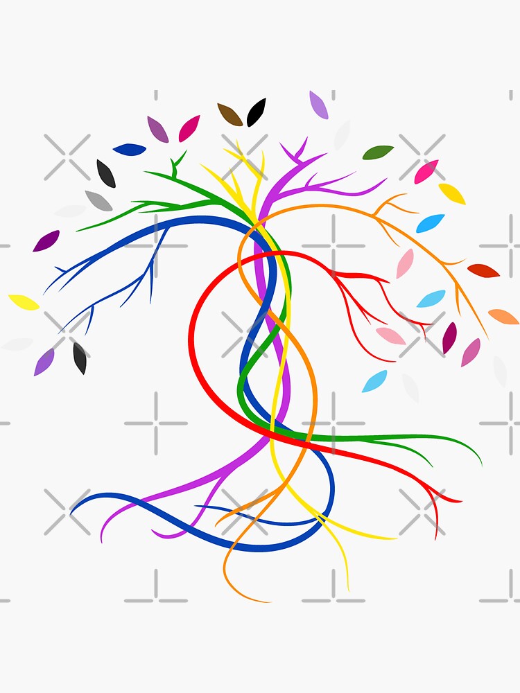 Pride Tree Sticker For Sale By Ellyburg Redbubble