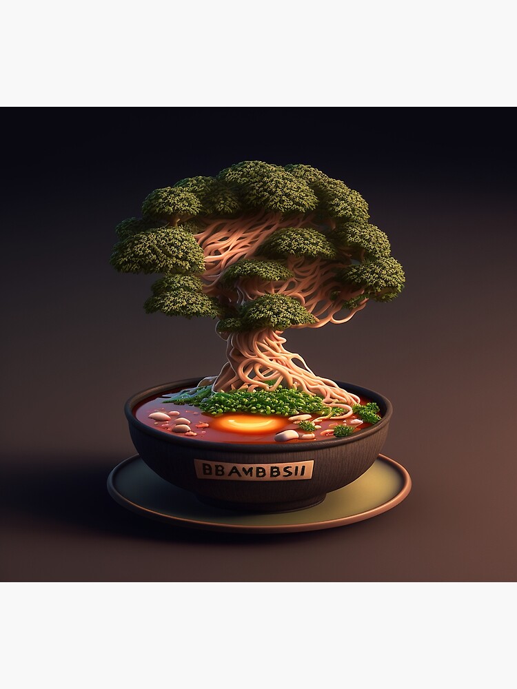 "Bonsai Tree Of Life, Ramen Tree of Noodles" Art Print for Sale by ...