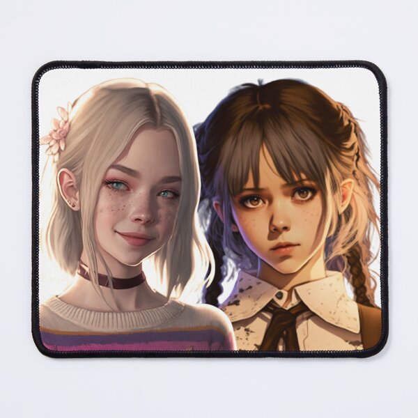 "Wednesday Addams and Enid Sinclair | Emma Myers and Jenna Ortega ...