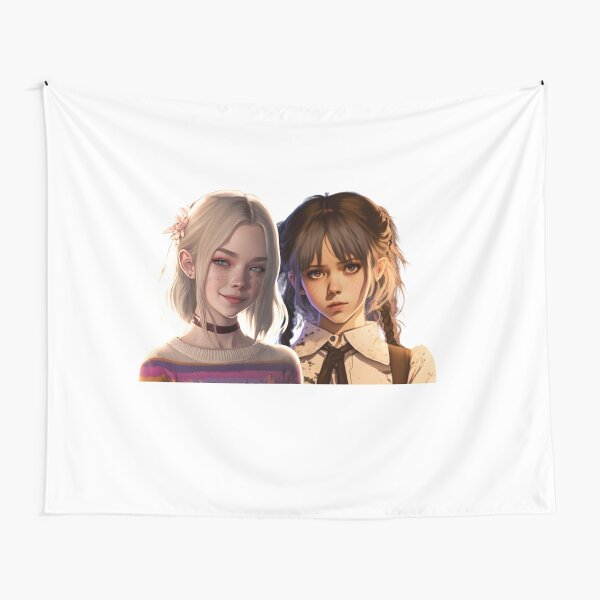 "Wednesday Addams and Enid Sinclair | Emma Myers and Jenna Ortega ...