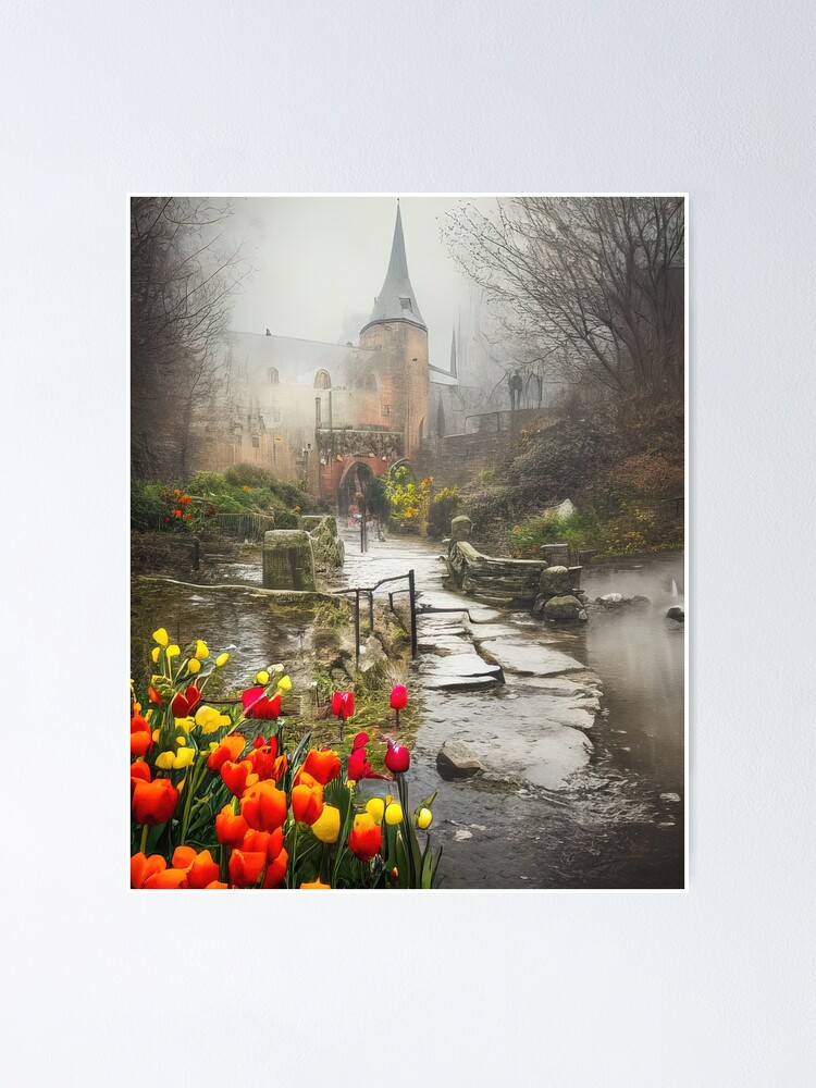 "Le Manoir Caché" Poster for Sale by daniel-iorio | Redbubble